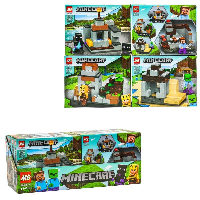 Конструктор Minecraft, Майнкрафт в Наборе 84 Детали, в Ассортименте 4 ...