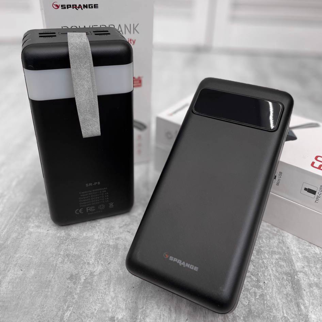 Павербанк 60000mAh. PowerBank Black Sprange SR-P8 60000 mAh. Павер ...