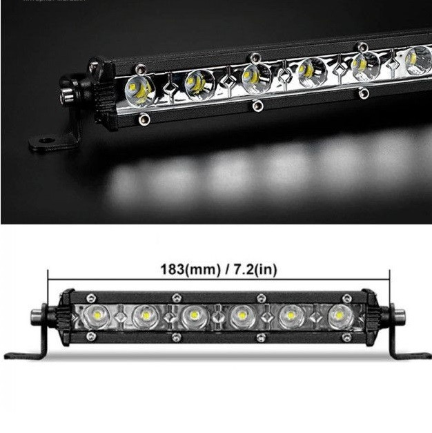 Купить LED фара светодиодная Прямоугол 18W (3W*6) 10-30V 185*50*25mm ...