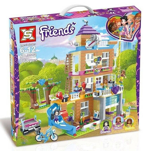 Купить Конструктор для девочек Friends 3012 Большой Дом дружбы 868 ...