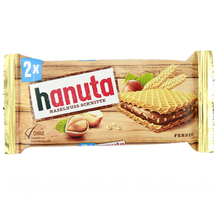 Купить Вафлі фундук Ханута Hanuta haselnuss 44g 18шт/ящ (Код: 00 ...