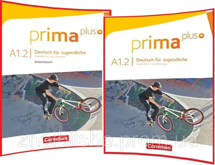 Prima plus A1.2 Schülerbuch + Arbeitsbuch (Підручник + робочий зошит ...