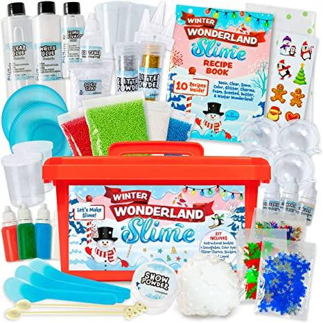 Купить Большой Набор для изготовления Слаймов Snow Slime Box для ...