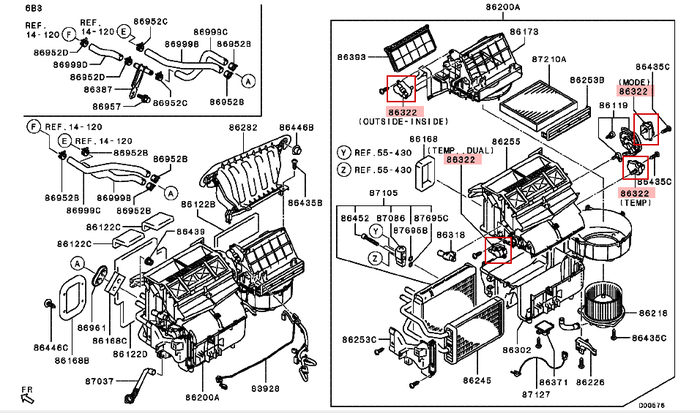 Привід заслінки пічки б/в Mitsubishi - 7820A080 (ID#1761041215), ціна ...