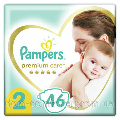 Купить Памперсы Pampers Premium Care 2, вес 4-8 кг, 46 шт, подгузники ...