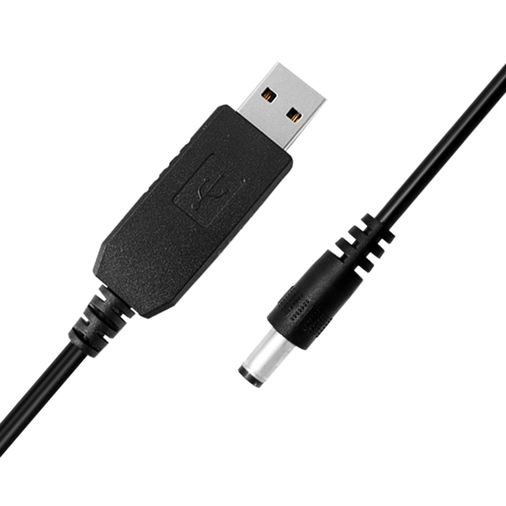 Кабель USB - DC-5.5*2.5мм 12V 1 м, Black, цена: 119 ₴, купить на Prom.ua