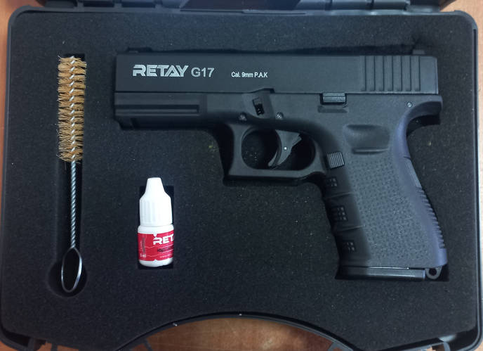 Купити Пістолет стартовий Retay G17 кал. 9 мм. Колір - black, ціна 3290 ...