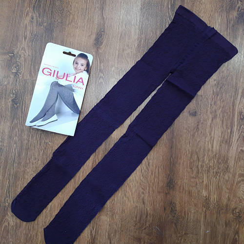 Колготы детские с рисунком"GIULIA BONNY" 80 den 116-122(5-7 лет)Фиалет ...