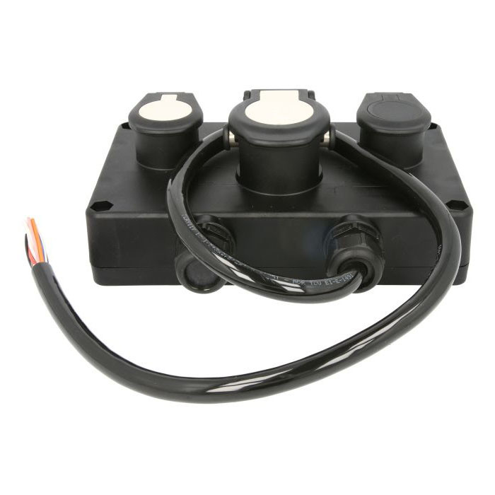 Распределительная коробка прицепа ERICH JAEGER 5 портов с кабелем (ID ...