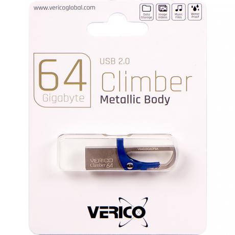 Купити Флешка Verico USB 64Gb Climber Blue 1UDOV-RFBE63-NN 603228, ціна 249.11 ₴ - Prom.ua (ID ...