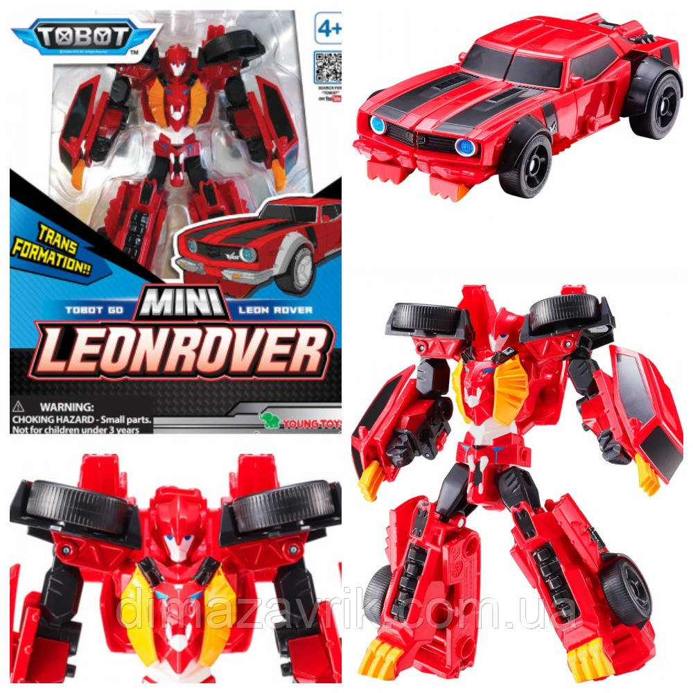 Іграшка Трансформер Тобот Детективи Галактики S2 Міні Леон Ровер 14 см ...