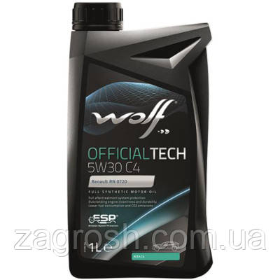 Моторное Масло Wolf OFFICIALTECH 5W30 C4 1л (8308314) — Купить Недорого ...