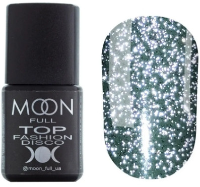 Топ світловідбивний без липкого шару Moon Full Fashion disco 8 мл (ID ...