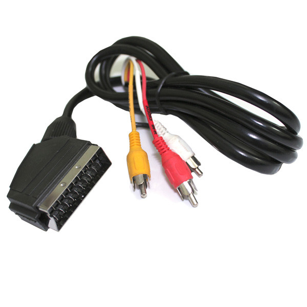 Купить Шнур Scart (скарт) - 3RCA (тюльпан) 1,5м, цена 54 ₴ — Prom.ua ...