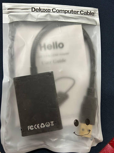 Переходник конвертер USB 3.0 - HDMI Deluxe Computer Cable 15 см Черный ...