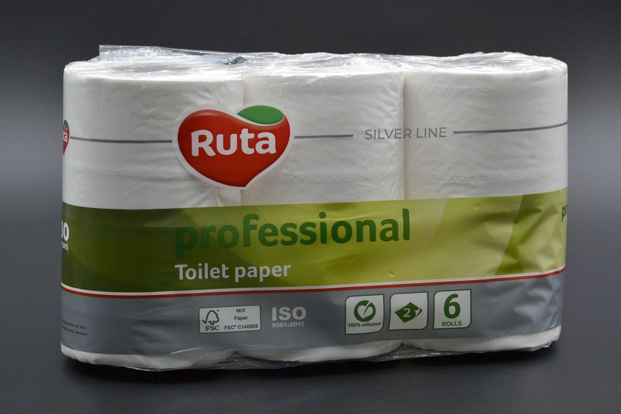 Туалетний папір "Ruta" / 2-шаровий / білий / 6шт (ID#1677892130), цена: 197.50 ₴, купити на Prom.ua