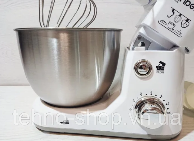 Планетарний міксер тістоміс Rainberg RB-8082 з чашею 5 л 3200 Вт Кухонний комбайн (ID#1762582628 ...