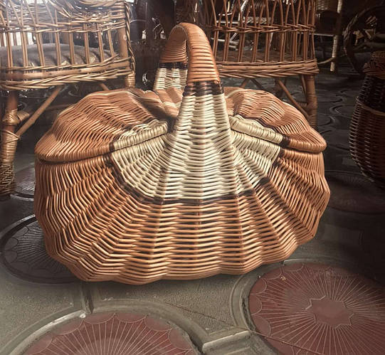 Корзина плетеная для пикника Банан Id 1762604651 цена 1200 ₴ купить на Prom Ua