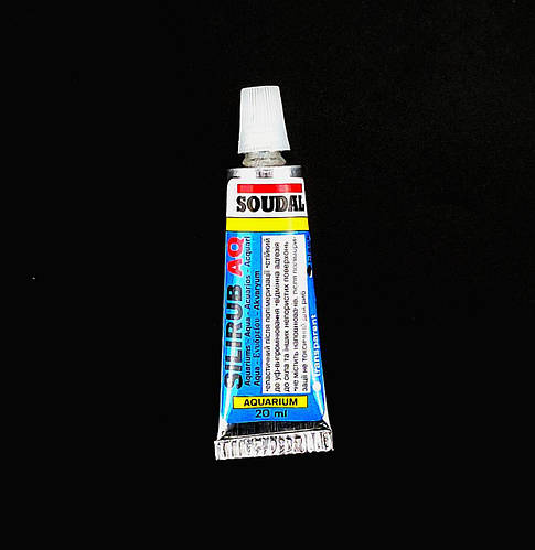 Купити Клей акваріумний, SOUDAL, 20 мл, чорний. Високоякісний і ...