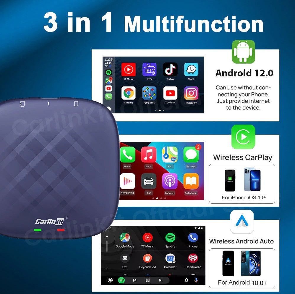 Купить CarlinKit AI Box ULTRA 8gb/128gb - CarPlay / Android Auto ...