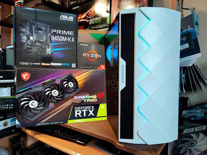Игровой компьютер AMD RYZEN 5 5500 4.2GHZ, RTX 3060 12GB, 16GB, SSD M2 ...