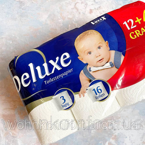 Туалетна бумага Deluxe Voxxx premium 16 рулонов, цена 290 грн — Prom.ua ...