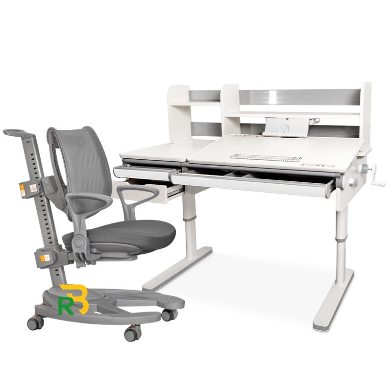 Купити Комплект дитяча стіл-парта трансформер та стілець для дому | Mealux Montreal + Galaxy ...