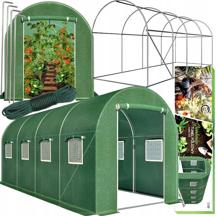 Теплица садовая 10 м² 400 х 250 см зеленая теплиця парник (ID ...