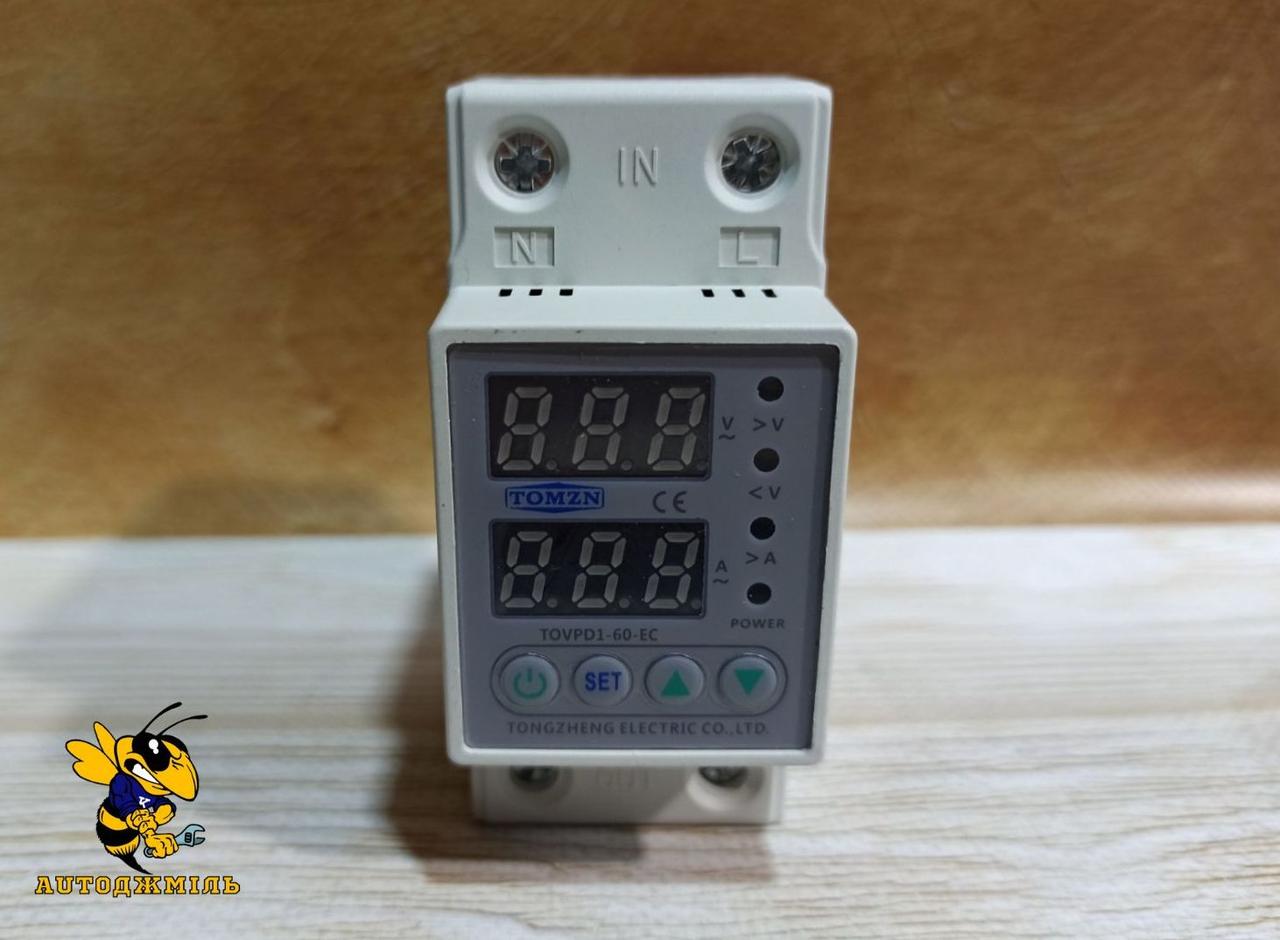 Реле напруги 220V 60A захист від перенапруги PROTECTOR ТОВПД1-60-ЕС (ID ...