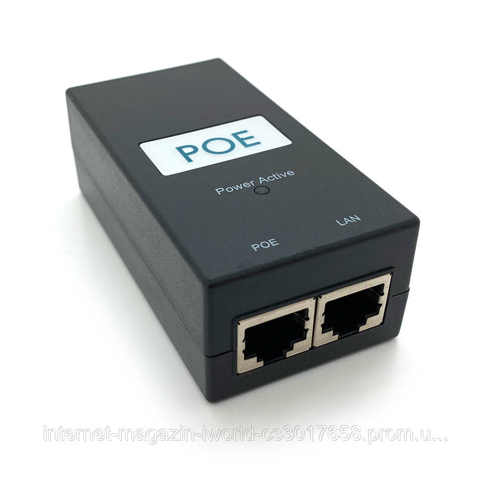 Купить POE инжектор 12V 2A (24Вт) с портами Ethernet 10/100Мбит/с, цена ...