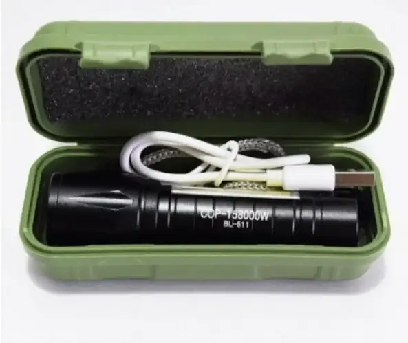 Тактический фонарик светодиодный в кейсе Bailong BL 517 USB microcharge, цена 449 грн — Prom.ua ...