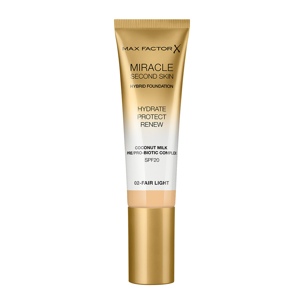 Тональна Основа Max Factor Miracle Second Skin №02 Fair Light — Купить ...