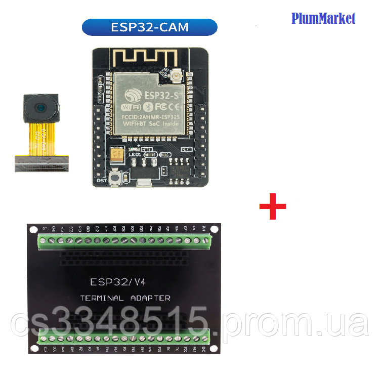 ESP32-CAM + Макетная Плата Bluetooth WIFI Internet Development Board ...