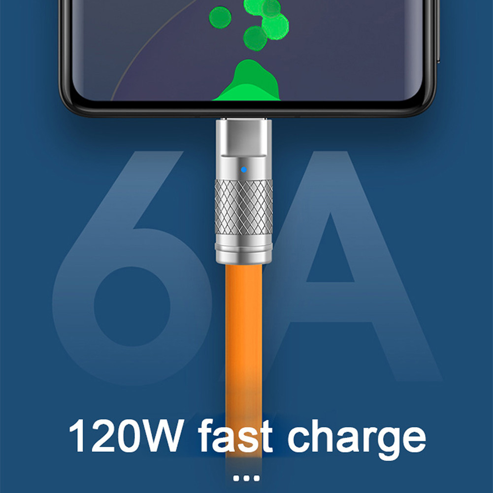 Кабель Usb Type C для быстрой зарядки 120 Вт 6 А цена 450 грн — Prom