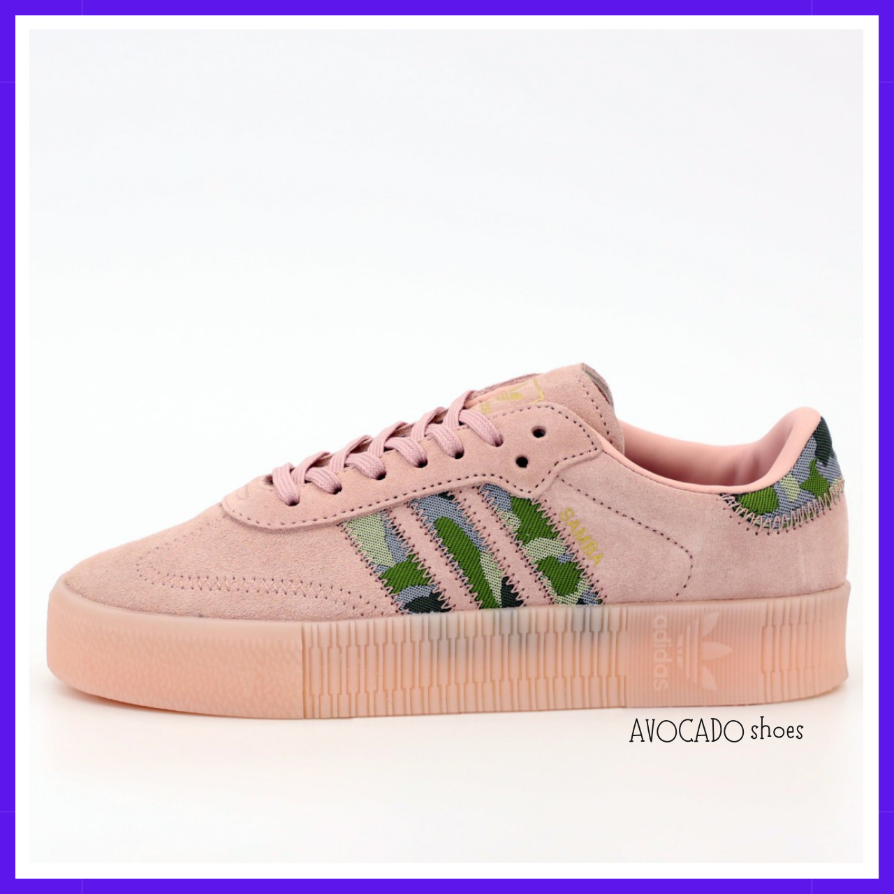Кроссовки женские Adidas Sambа pink / кеды Адидас Самба розовые (ID ...