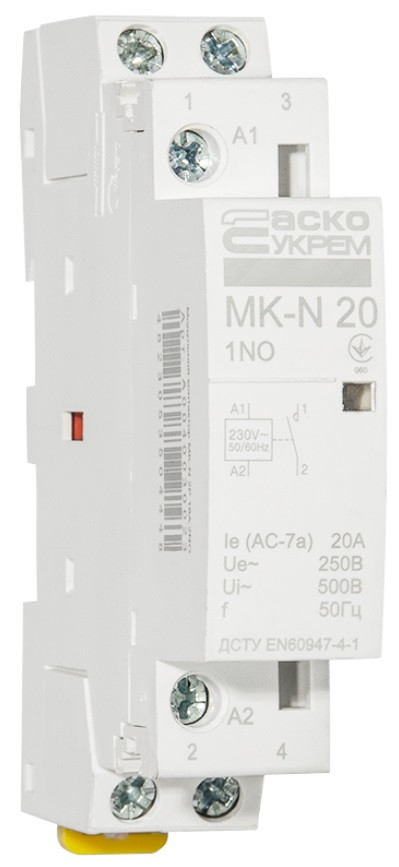 Модульний контактор MK-N 1P 20A 1NO 220V: продаж, ціна у Києві ...