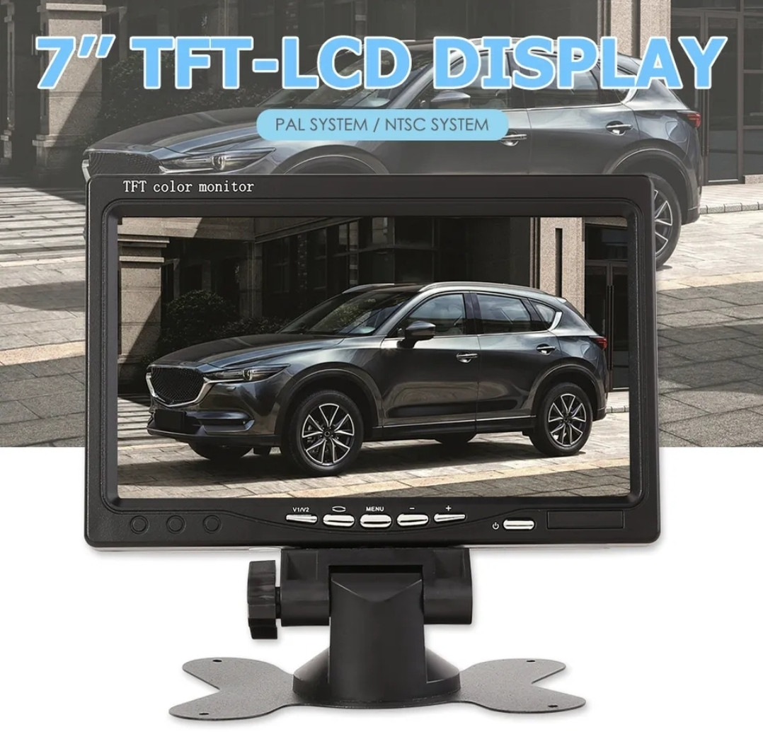 Автомобільний монітор 7 дюймів (екран для камери заднього огляду) TFT ...