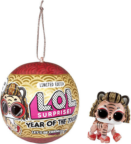 LOL Surprise Year of the Tiger Doll Good Wishes Baby питомец тигр лол ...