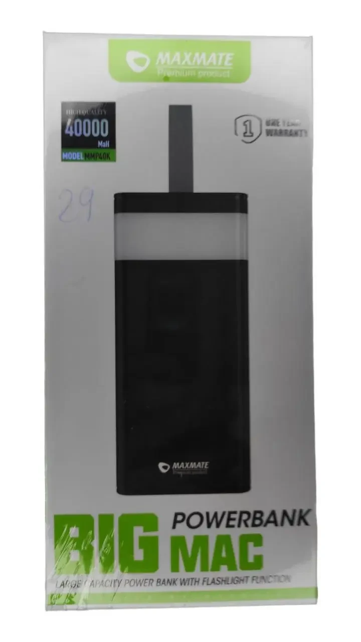 Power Bank Павербанк 40000 MAh MAXMATE MMP40K — Купить Недорого на Bigl.ua (1764985653)