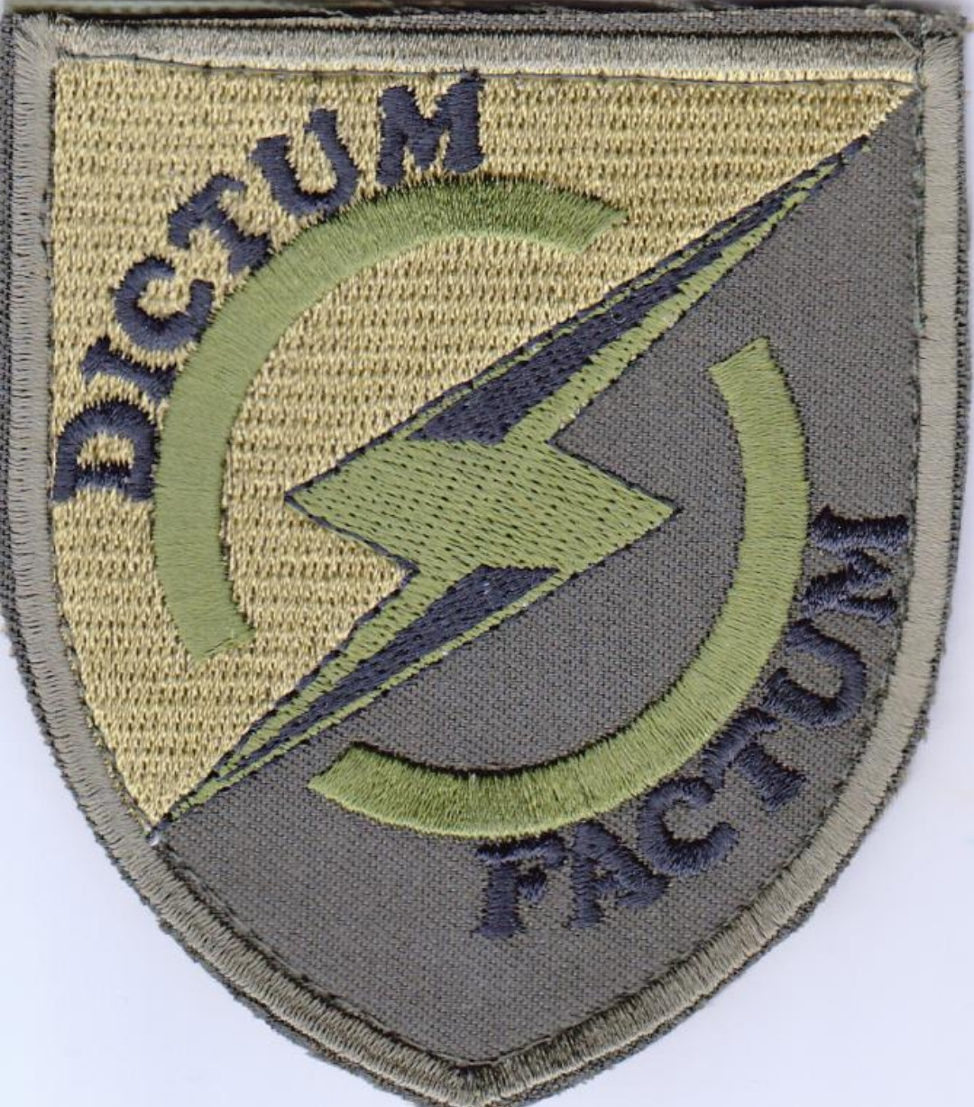 Купити Шеврон 54 ОМБр розвідка DICTUM FACTUM (зелений), ціна 350 ...