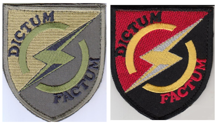 Купить Шеврон 54 ОМБр разведка DICTUM FACTUM 2шт (цветной+зеленый ...