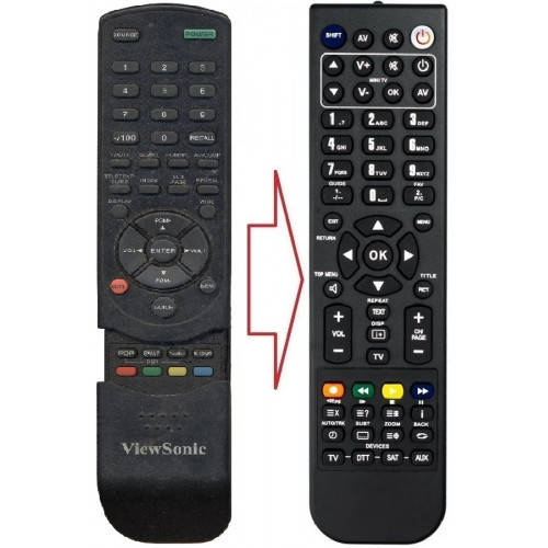 Купить Пульт для VIEWSONIC RC-46 (аналог), цена 245 ₴ — Prom.ua (ID ...