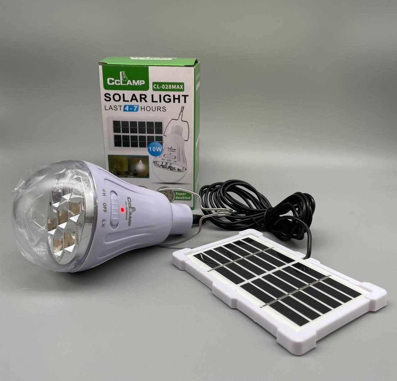 Светодиодная лампочка 10Вт с солнечной панелью 6в CL-028 (ID#1765428556), цена: 250 ₴, купить на ...