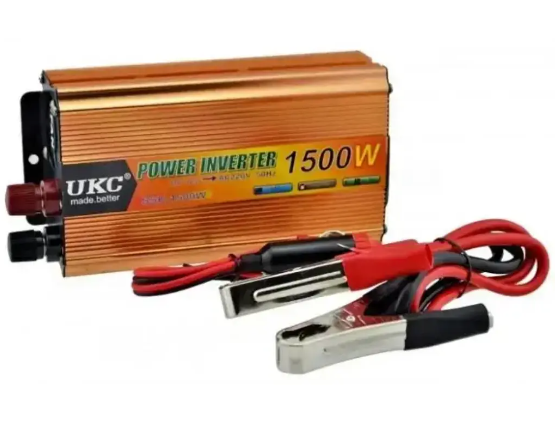 Преобразователь напряжения, 1500W с 12V на 220V инвертор автомобильный, UKC AC/DC SSK, цена 1420 ...