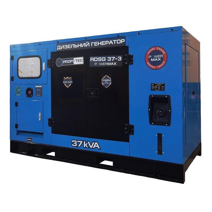 Купить Дизельный генератор PROFI-TEC RDSG37-3 Power MAX (37кВА/30кВт, двигатель RICARDO, Great ...
