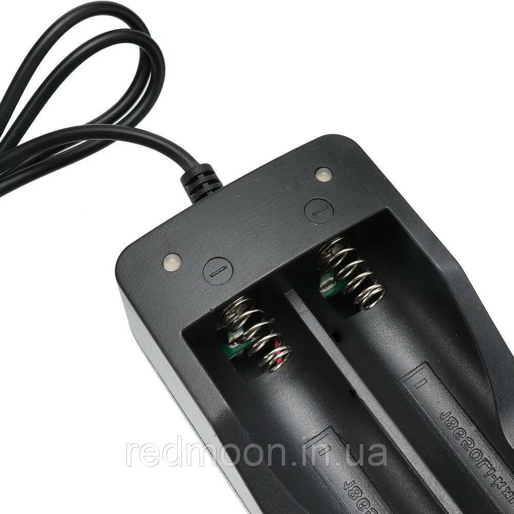 Купити Зарядний пристрій для 2 акумуляторів 18650, MS-202A / Заряджання для двох літій-іонних ...