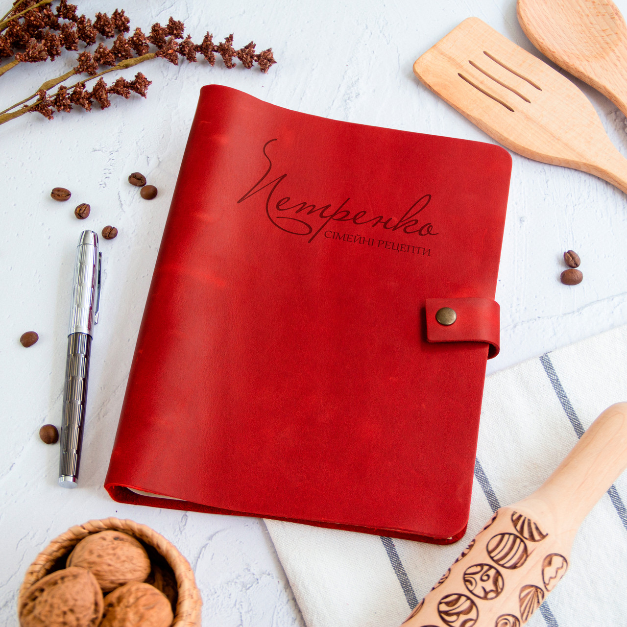 Кулінарна книга для запису рецептів Шкіряна книга рецептів А5 А6 продаж ціна у Києві