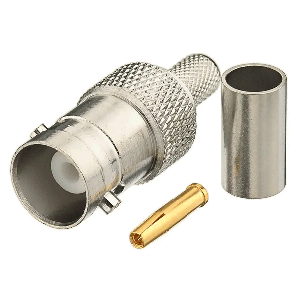 Купить Разъем BNC-C58J, розетка для обжима на кабель RG-58, цена 63 грн — Prom.ua (ID#3741630)