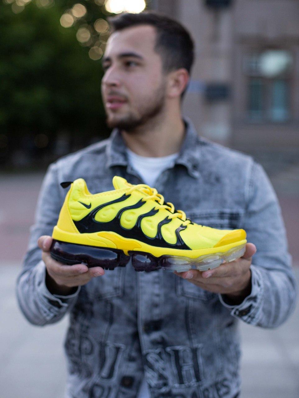 Купить Мужские кроссоки Nike Vapor Max Plus Yellow Найк Вапор Макс Плюс ...