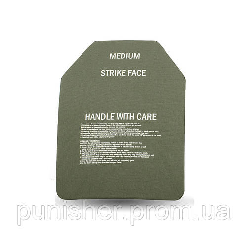 Керамическая бронепластина ESAPI - Medium 1 шт, Olive, цена 18450 грн ...
